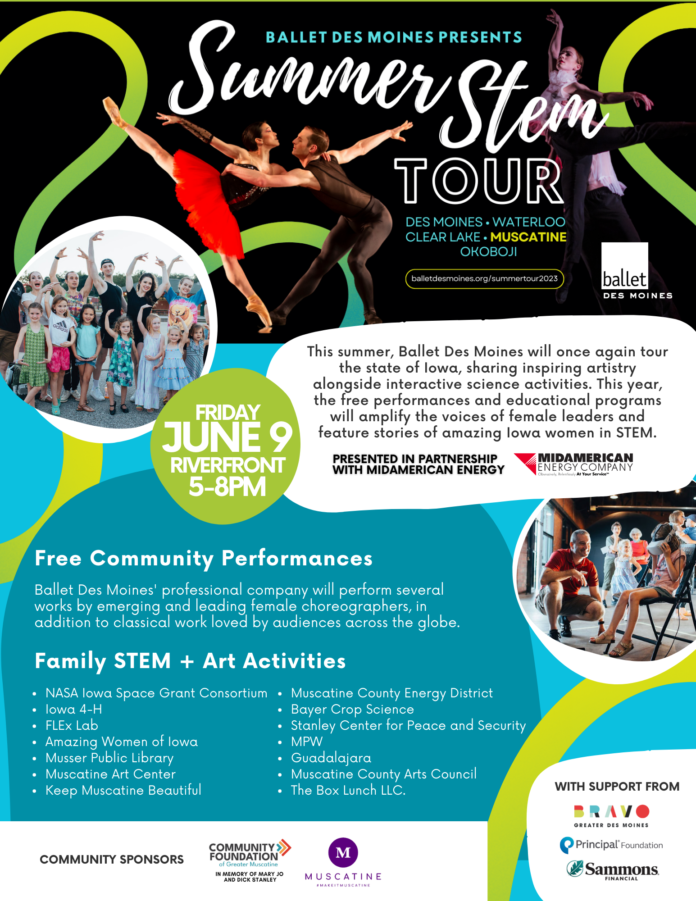 Ballet Des Moines Brings STEM and art to Muscatine