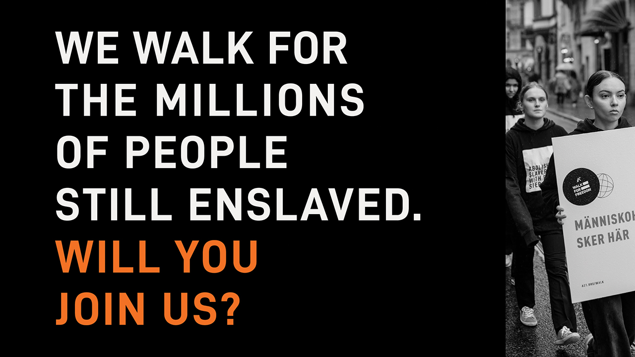 QC urged to Walk for Freedom to help save trafficking victims