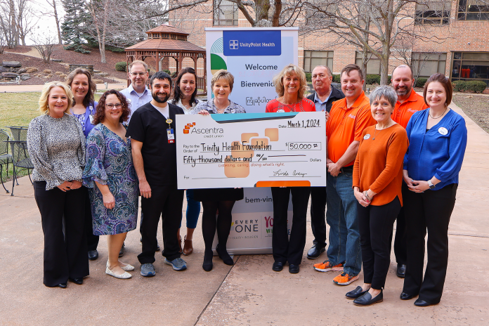 Trinity Health Foundation receives $50,000 donation