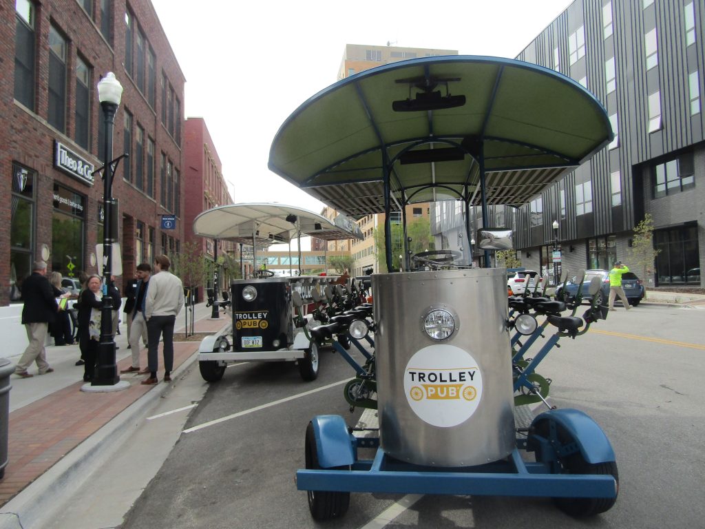 Pedal power: Trolley Pub Quad Cities opens for business